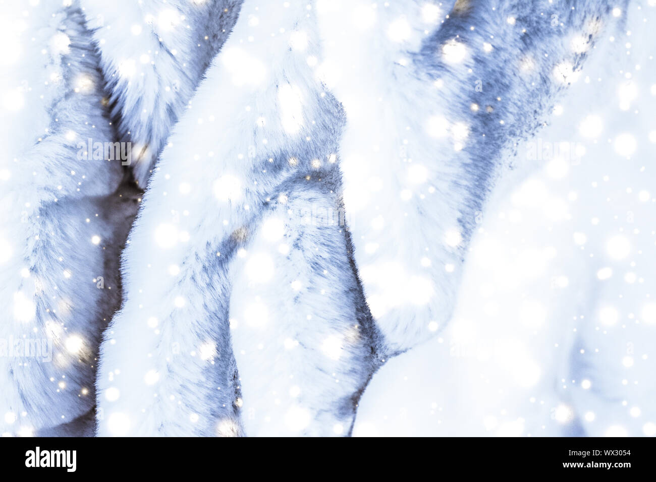 Christmas backdrop, warm winter clothing and fashion design concept ...