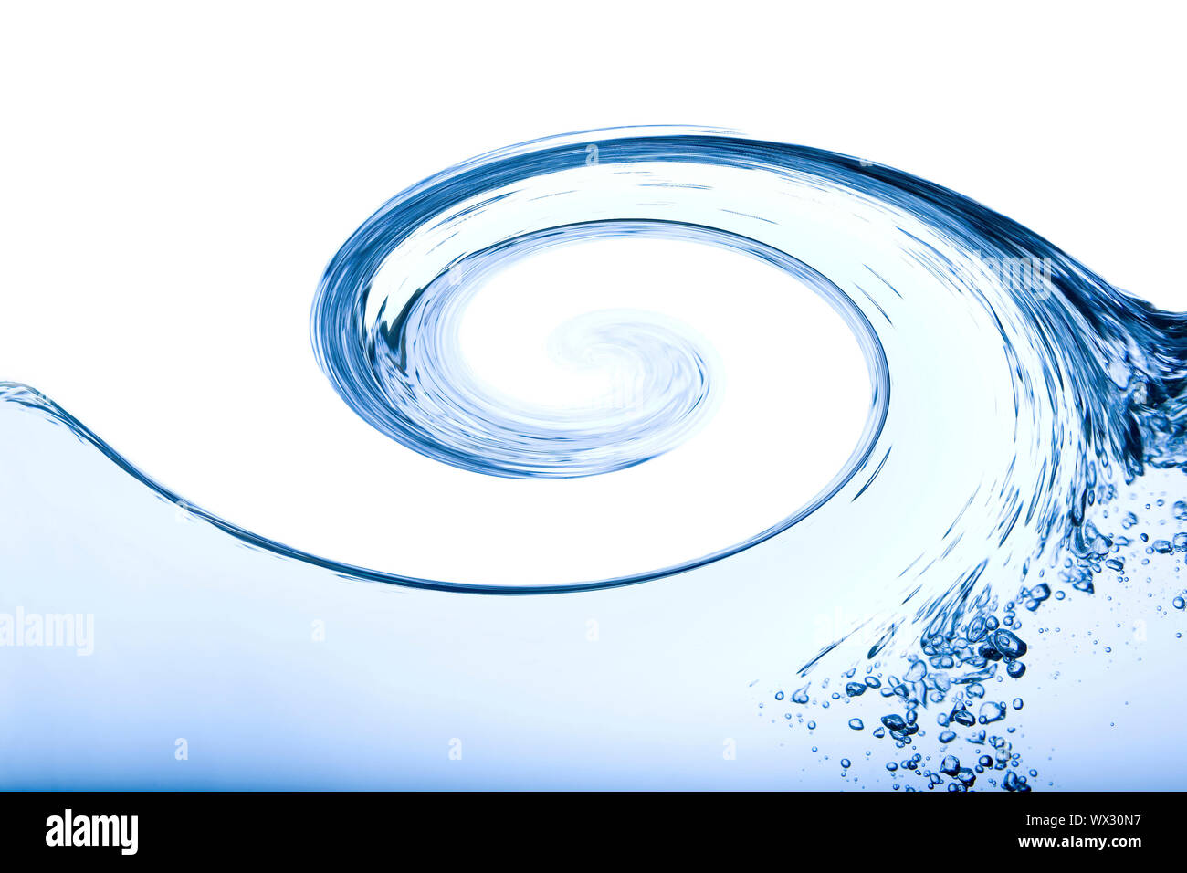 A wild deep blue ocean curl Stock Photo - Alamy