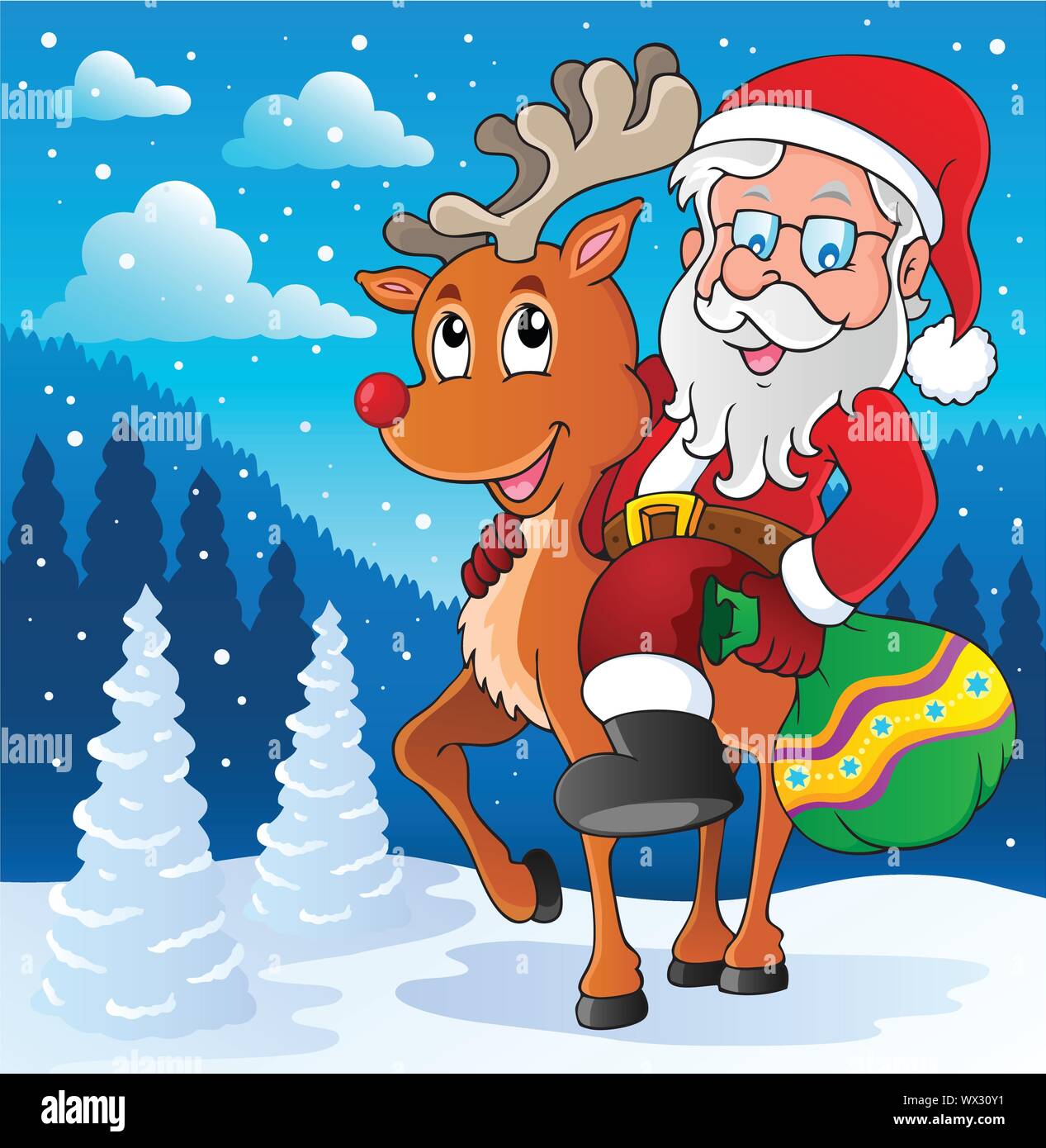 Santa Claus thematic image 2 Stock Vector Image & Art - Alamy