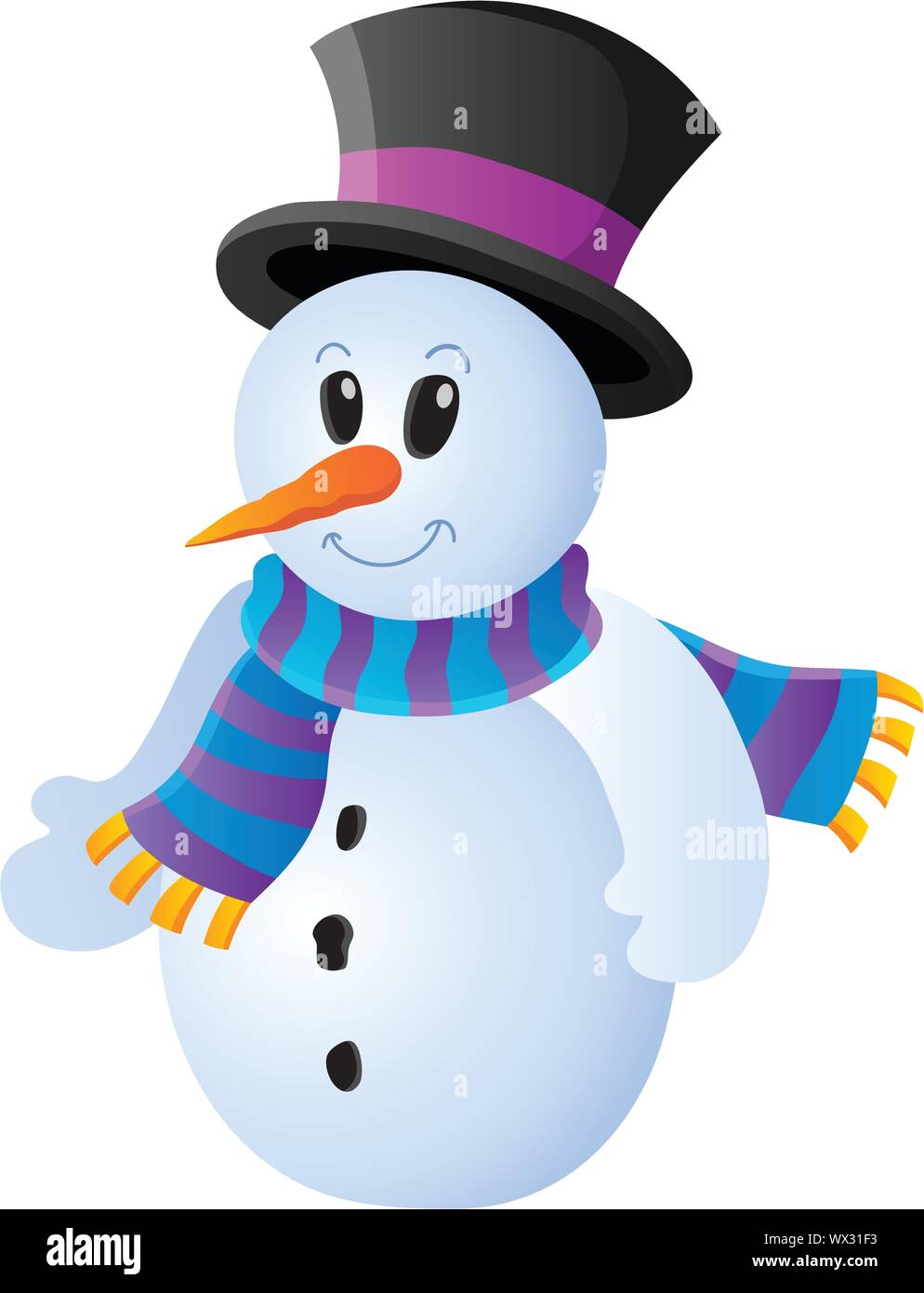 Winter snowman theme image 1 Stock Vector Image & Art - Alamy