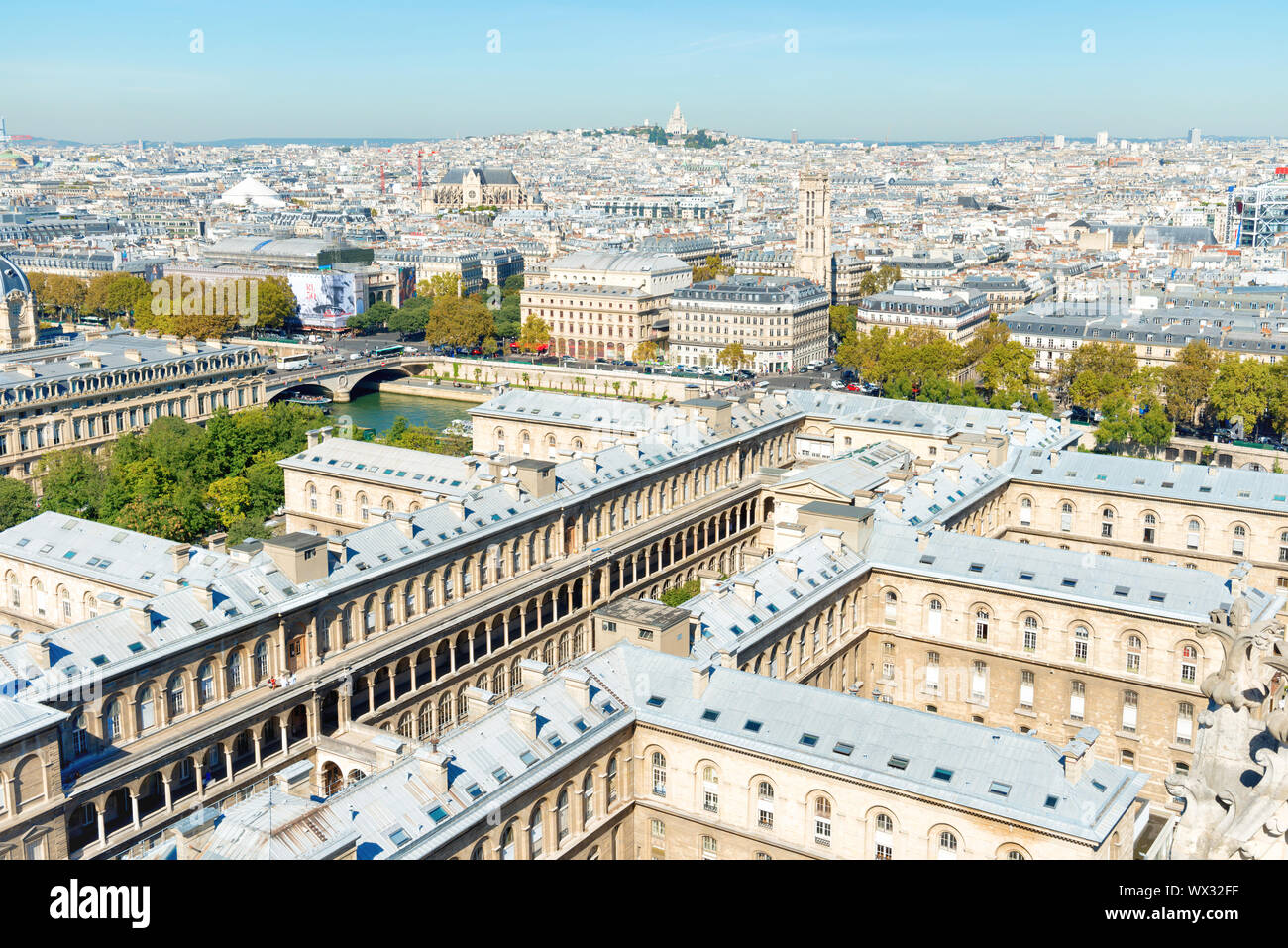 Paris cityscape with aerial architecture Stock Photo - Alamy