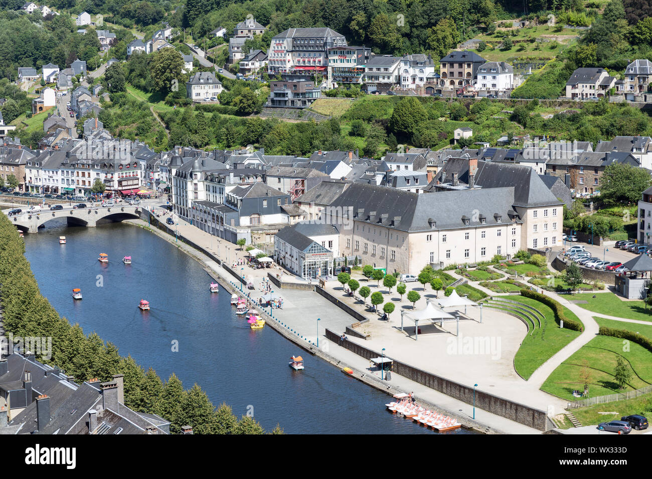 Aerial view bouillon castle hi-res stock photography and images - Alamy
