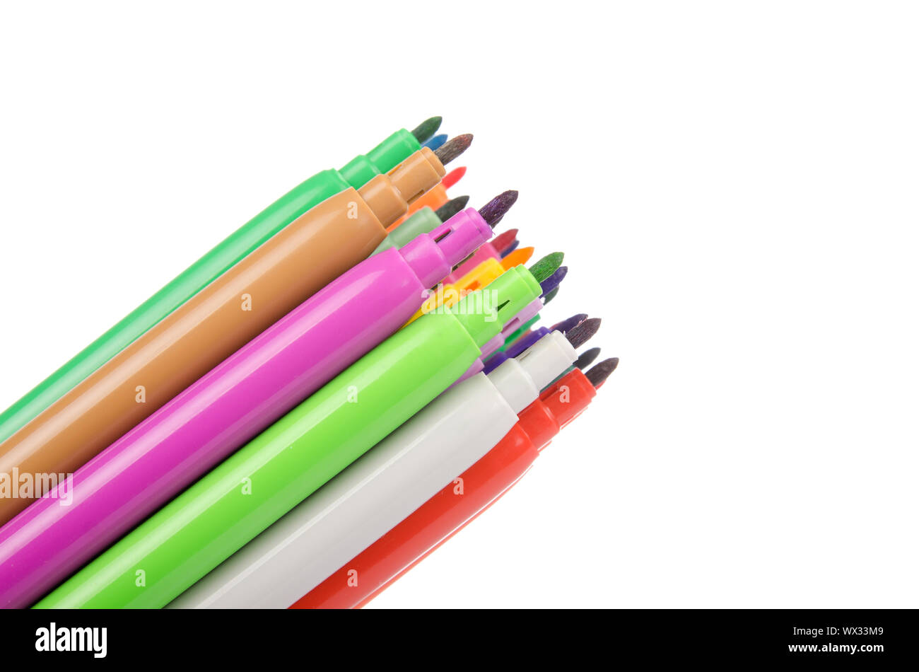 Multicoloured pens hi-res stock photography and images - Alamy