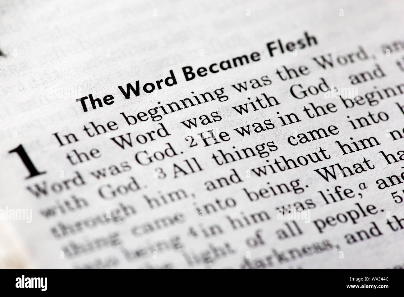 Word became flesh hi-res stock photography and images - Alamy