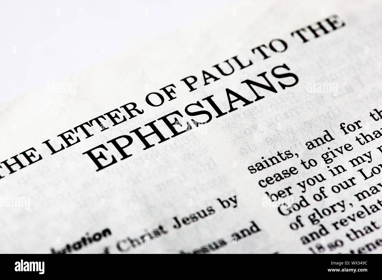 Book of Ephesians Stock Photo - Alamy