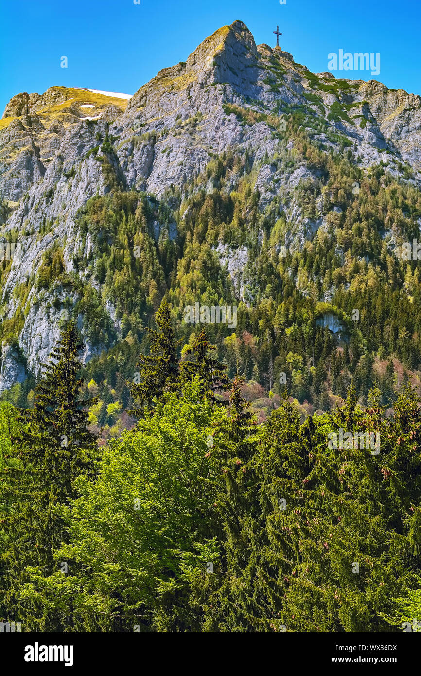 Caraiman Peak in the Bucegi Mountain Stock Photo - Alamy