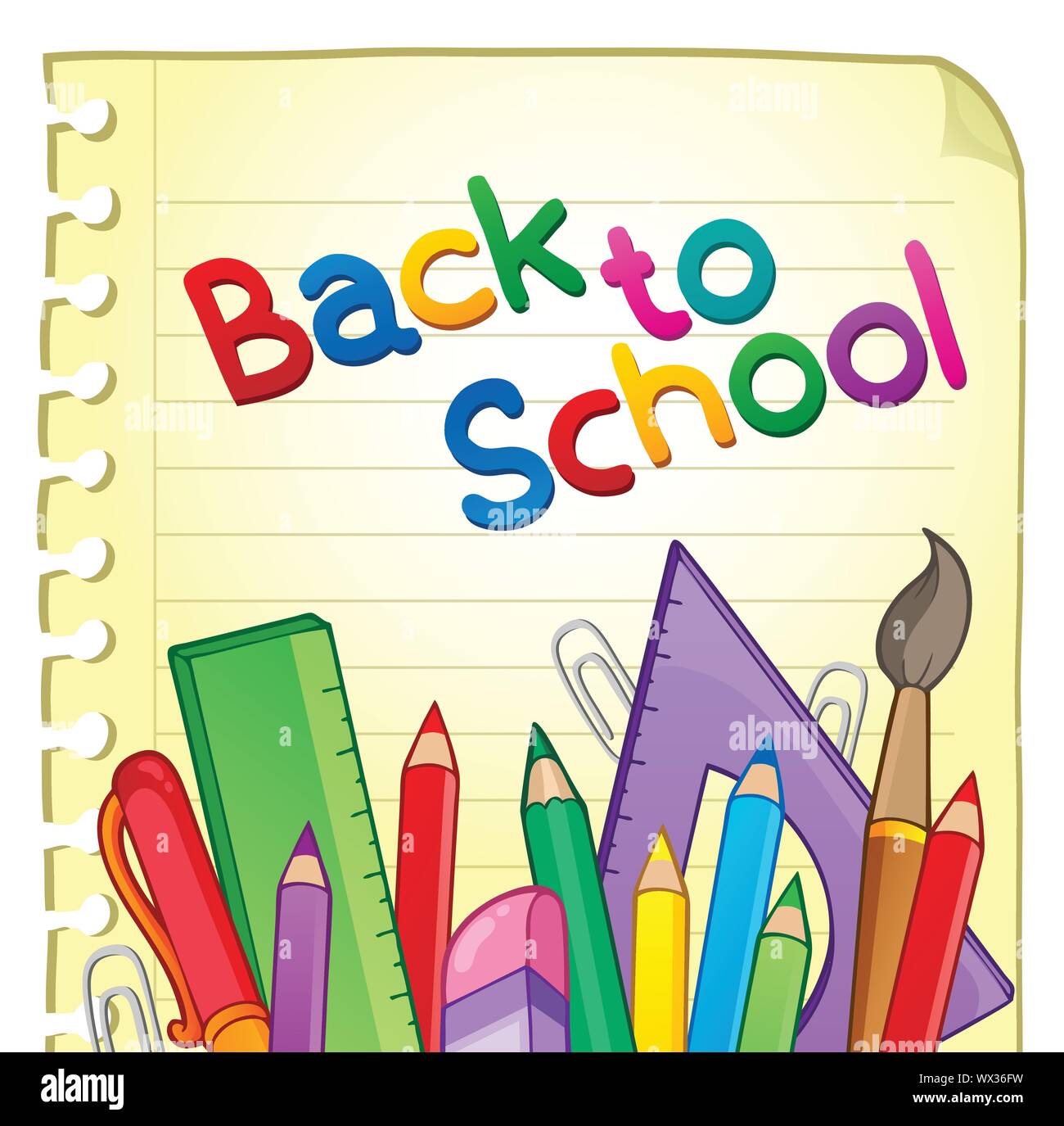 Back to school theme 6 Stock Vector Image & Art - Alamy