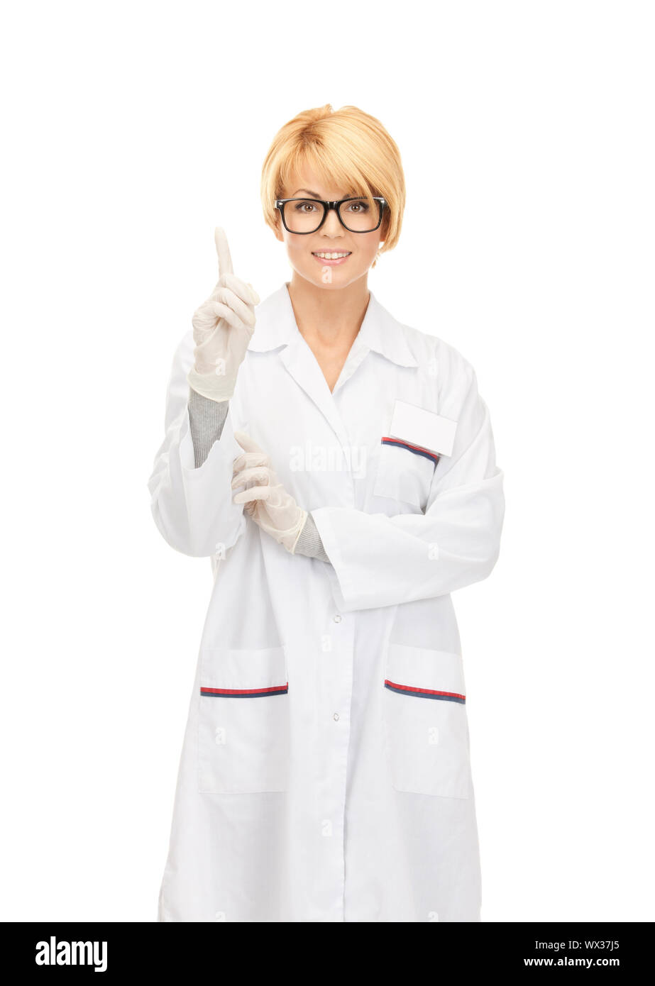 bright picture of attractive female doctor Stock Photo - Alamy