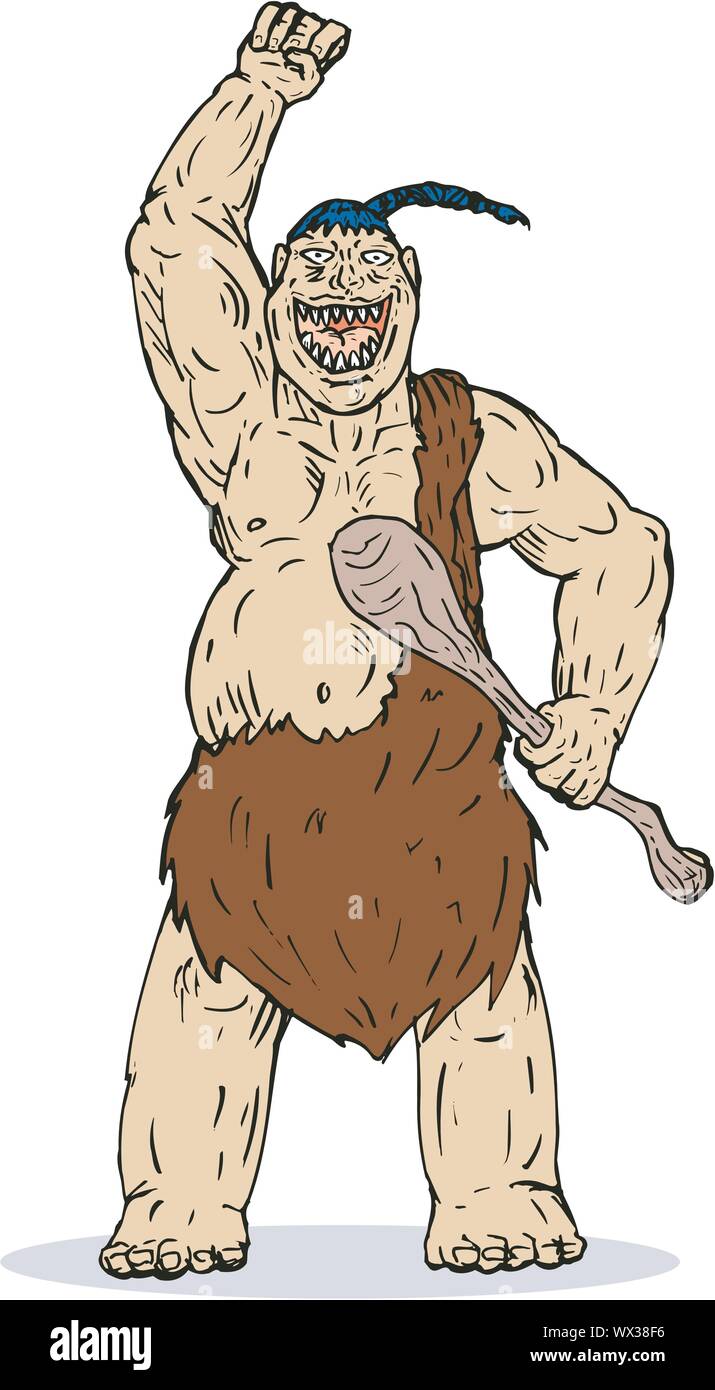 Super Hero Caveman Stock Vector Image & Art - Alamy