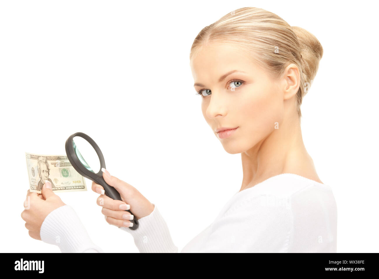 Money inspection Cut Out Stock Images & Pictures - Alamy