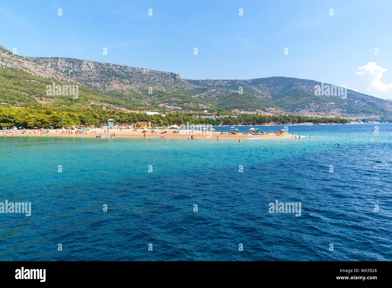 ZLATNI RAT, CROATIA - September 1, 2019: Zlatni Rat beach (Golden Horn ...