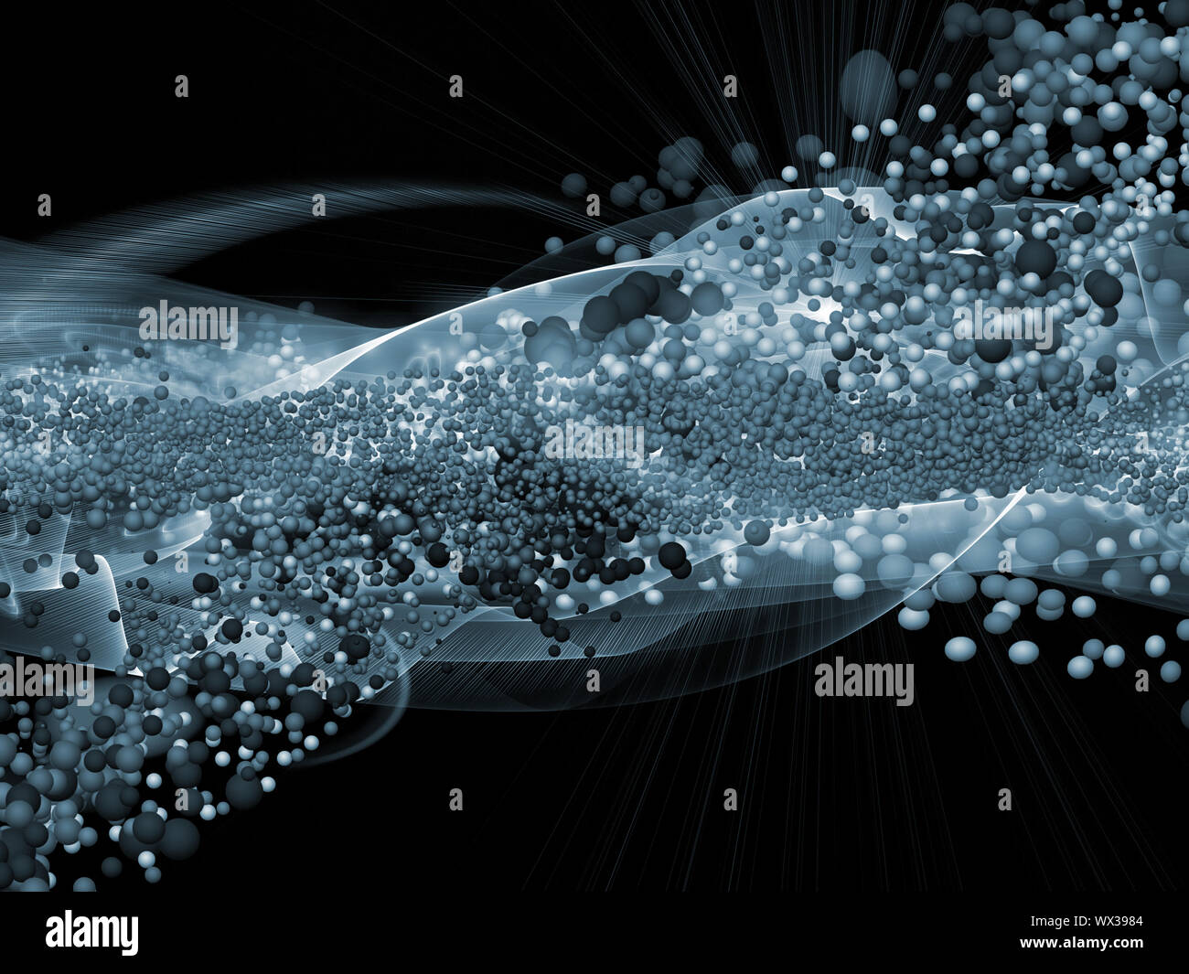 Abstract arrangement of molecular elements in space suitable as ...