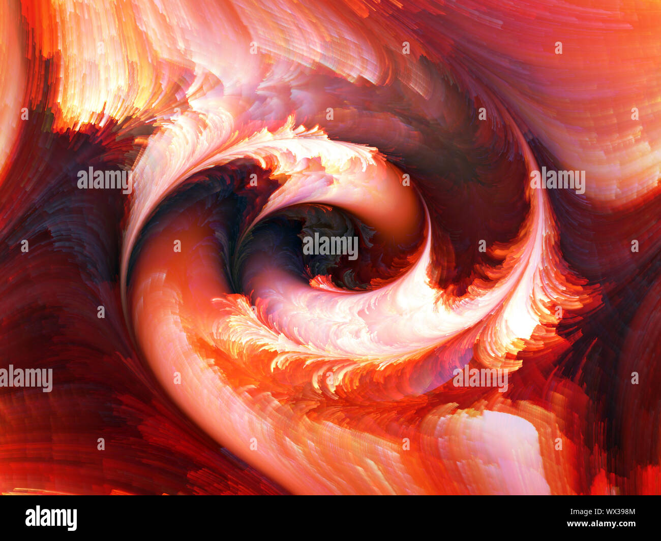 Color Swirls Series. Interplay of streaks of digital paint on the ...