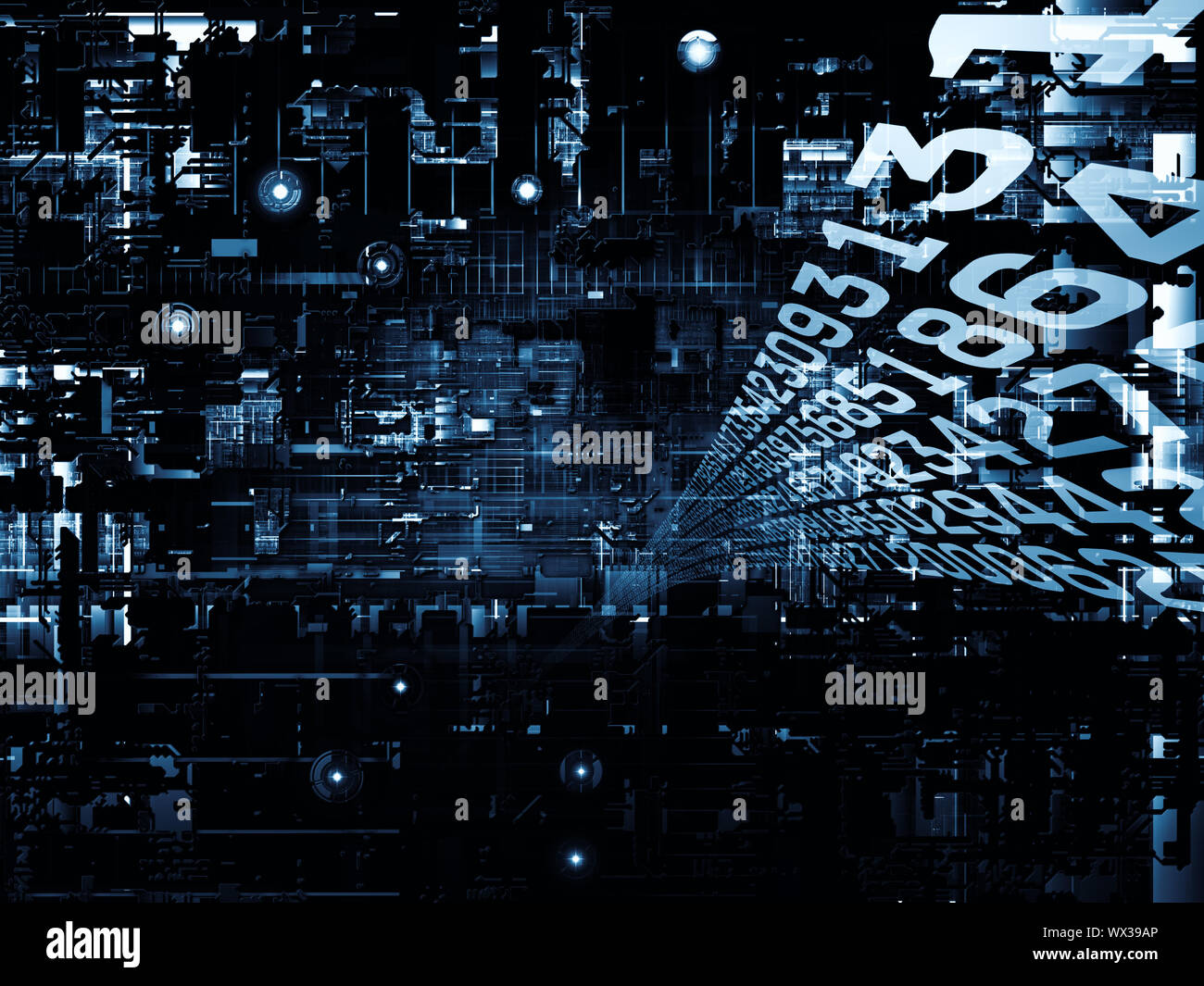 Deep Networking series. Backdrop composed of industrial grunge texture ...