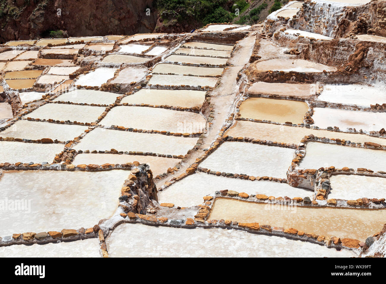 salt mines maras Stock Photo - Alamy