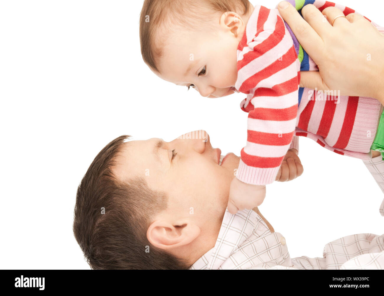 happy father with adorable baby (focus on man Stock Photo - Alamy