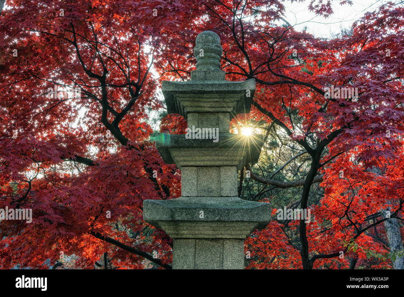 Gilsangsa temple pagoda tower Stock Photo - Alamy