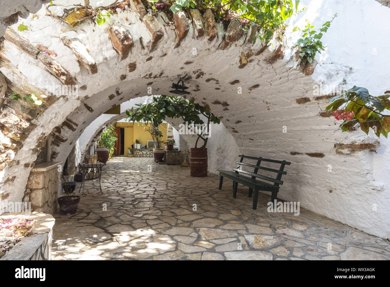 monastery, Paleokastritsa, Corfu, Greece, Europe Stock Photo - Alamy