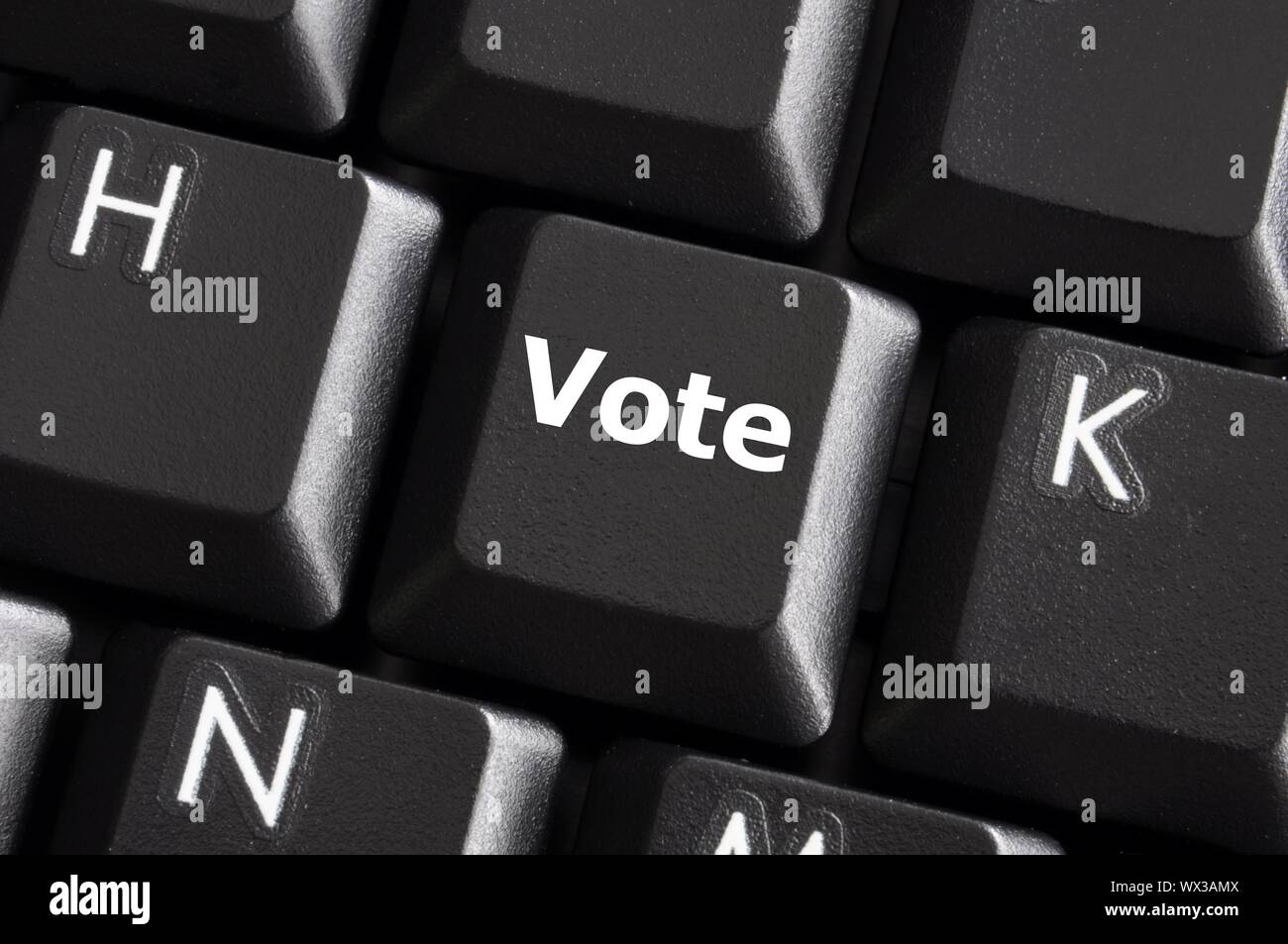 vote button on computer keyboard showing internet concept Stock Photo ...