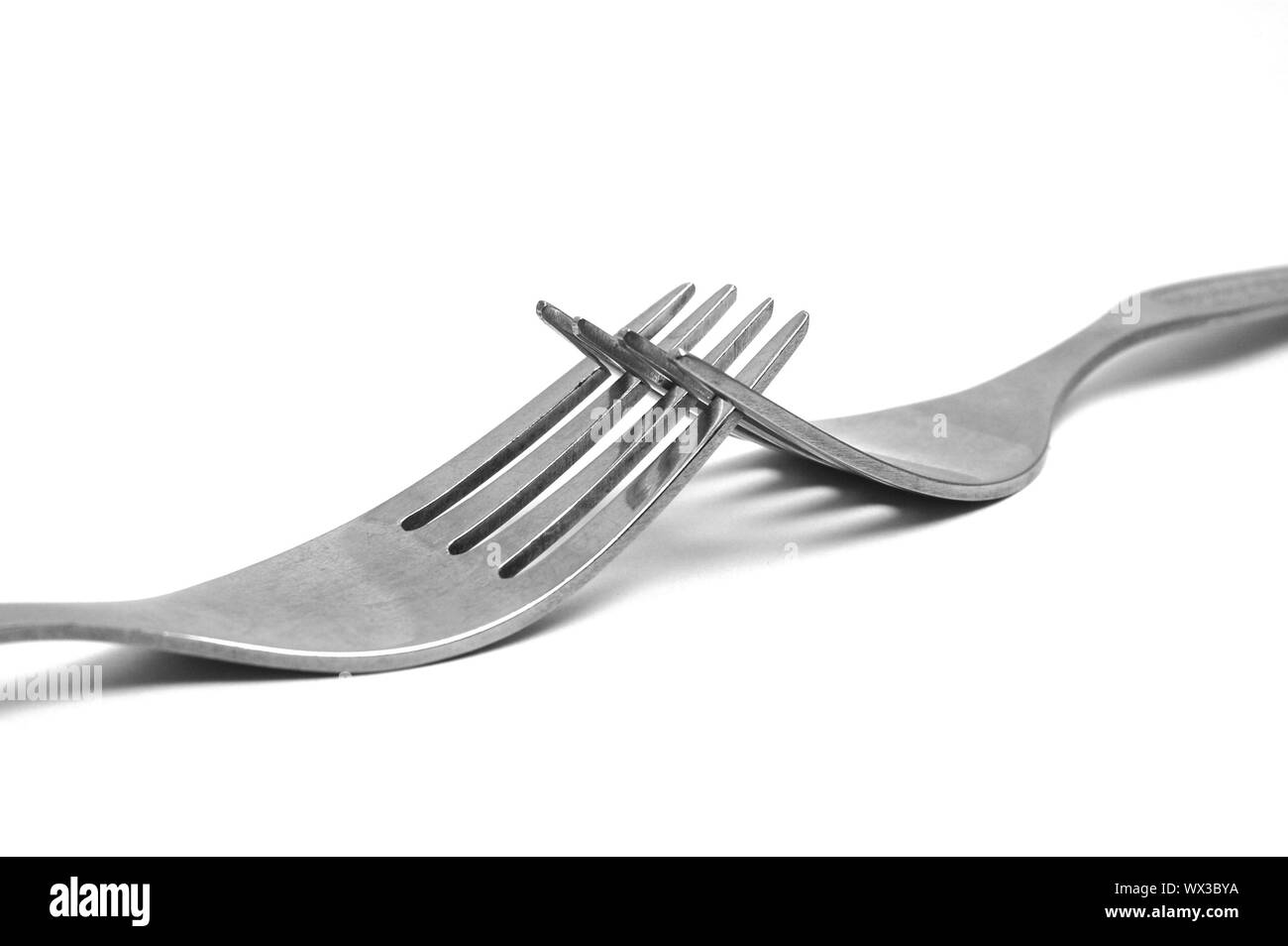 abstract fork macro in the kitchen as a food concept Stock Photo - Alamy