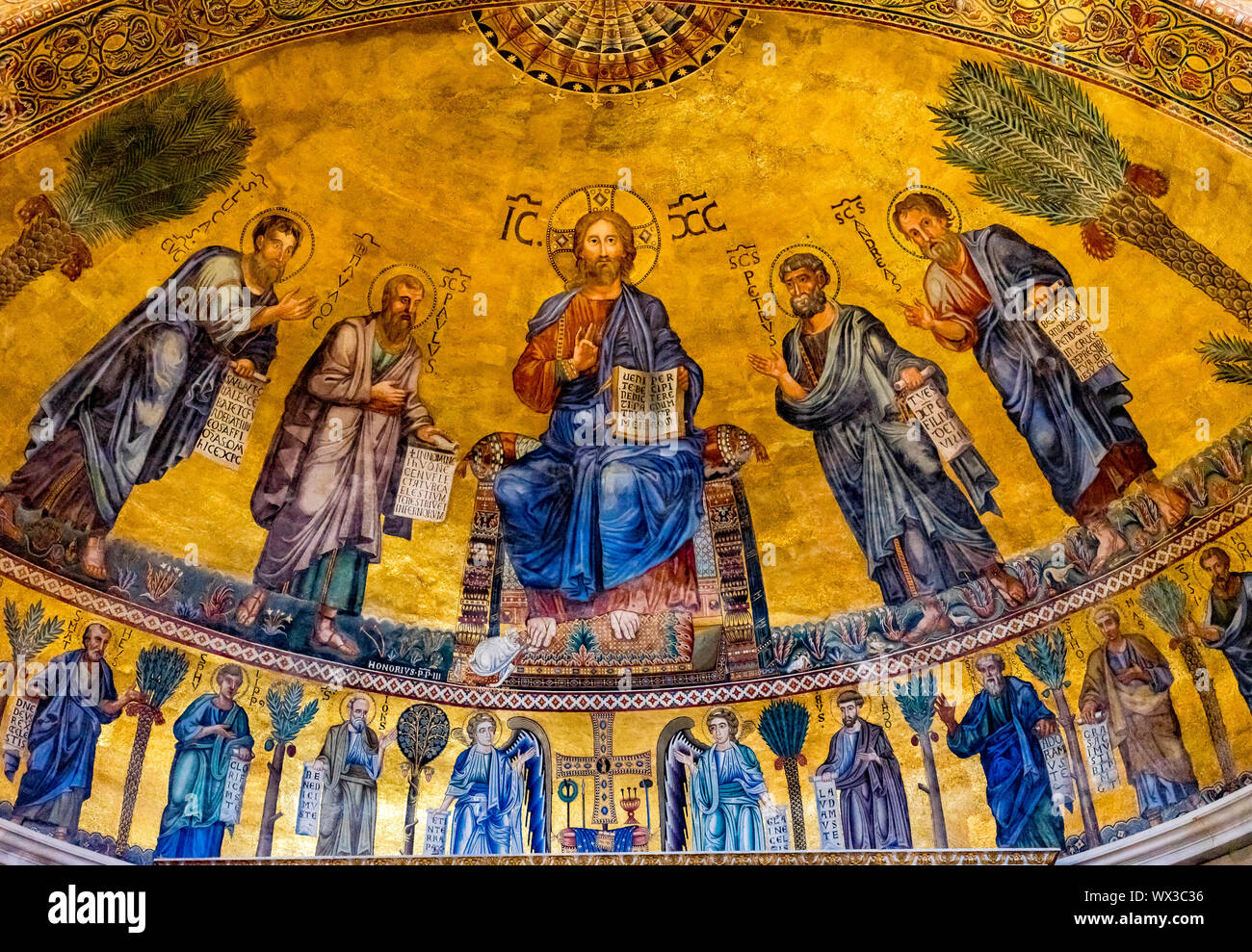 Ancient Jesus Disciples Gospel Writers Mosaic Papal Basilica Saint Paul ...
