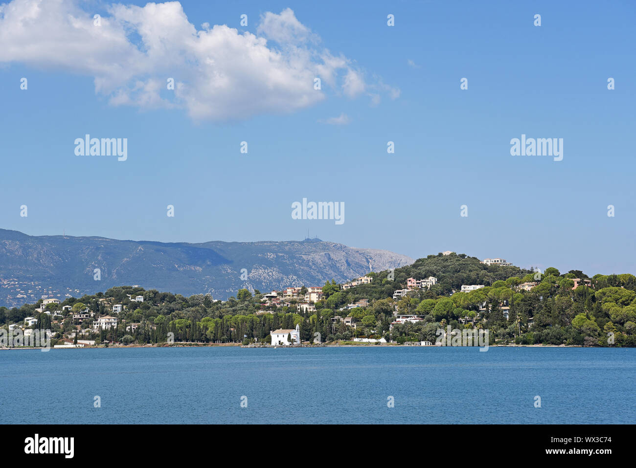 coast, Kommeno, Gouvia, Corfu, Greece, Europe Stock Photo - Alamy
