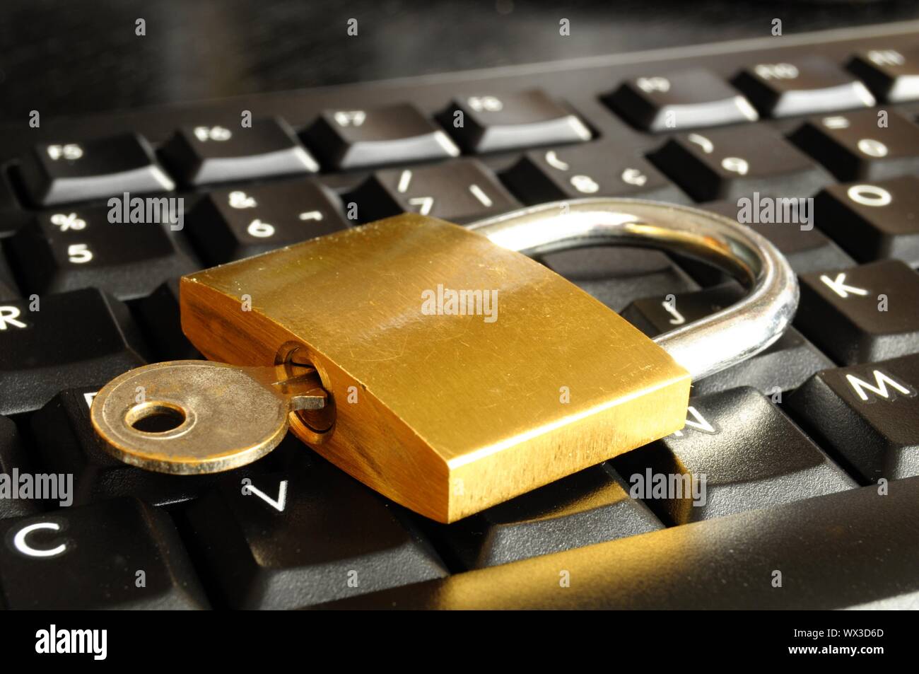 secure online banking or internet firewall concept with padlock and ...