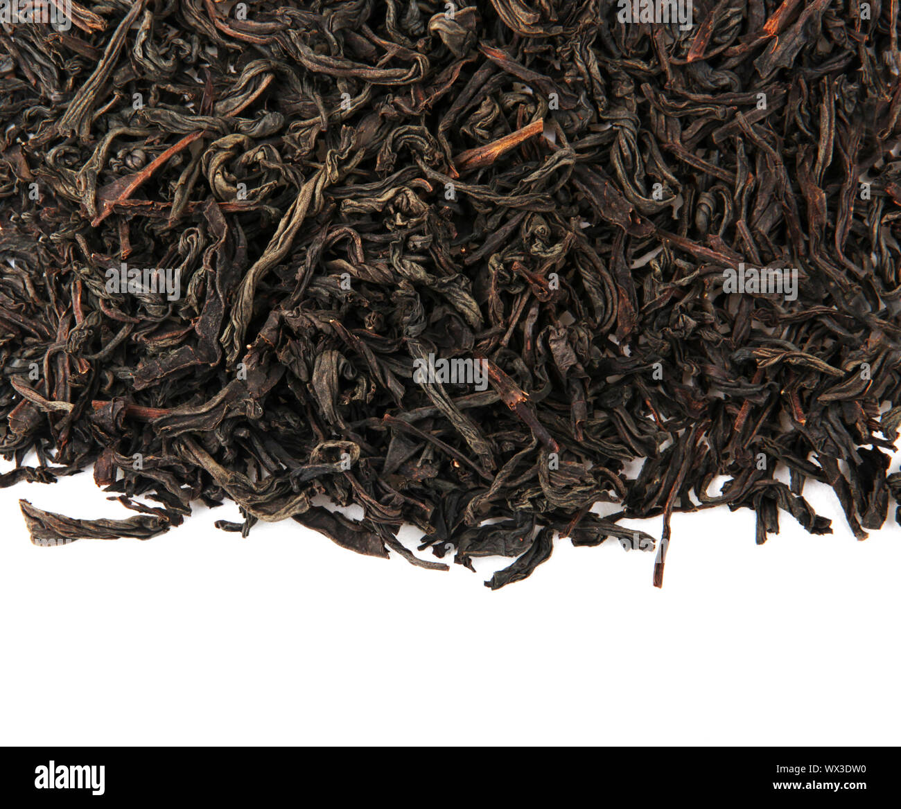 Black Tea Leaves Isolated On White Background Stock Photo - Alamy