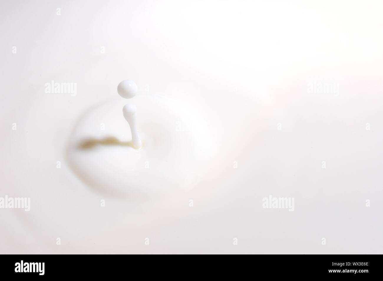 drop of milk splashes into fresh milk Stock Photo - Alamy