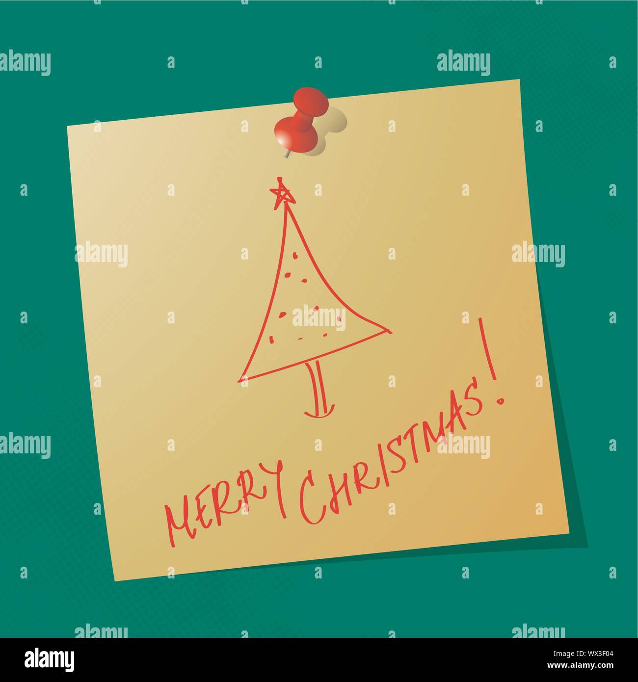 merry christmas handwritten message Stock Vector Image & Art - Alamy