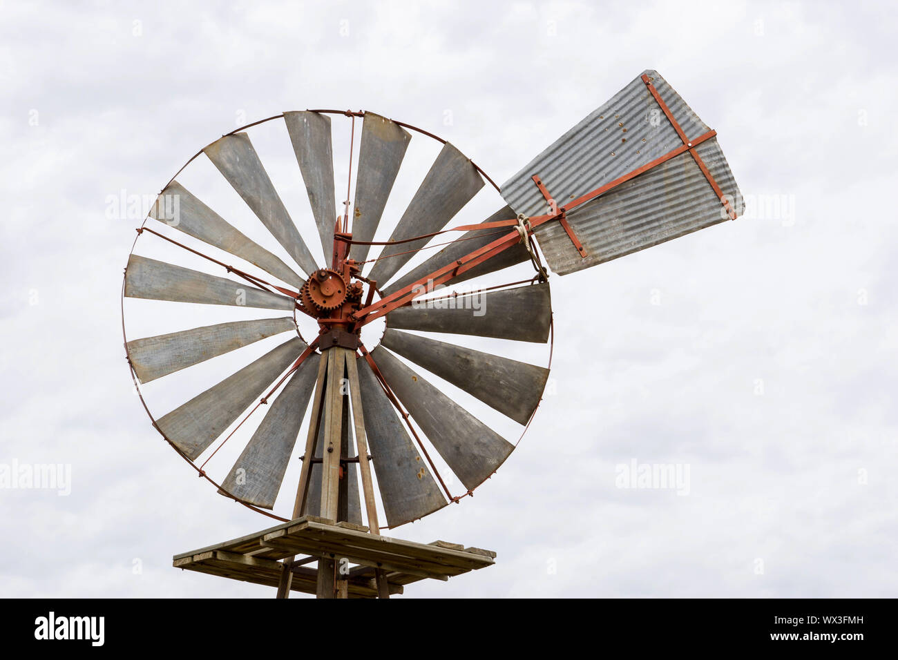 Wood metal wind wheel hi-res stock photography and images - Alamy