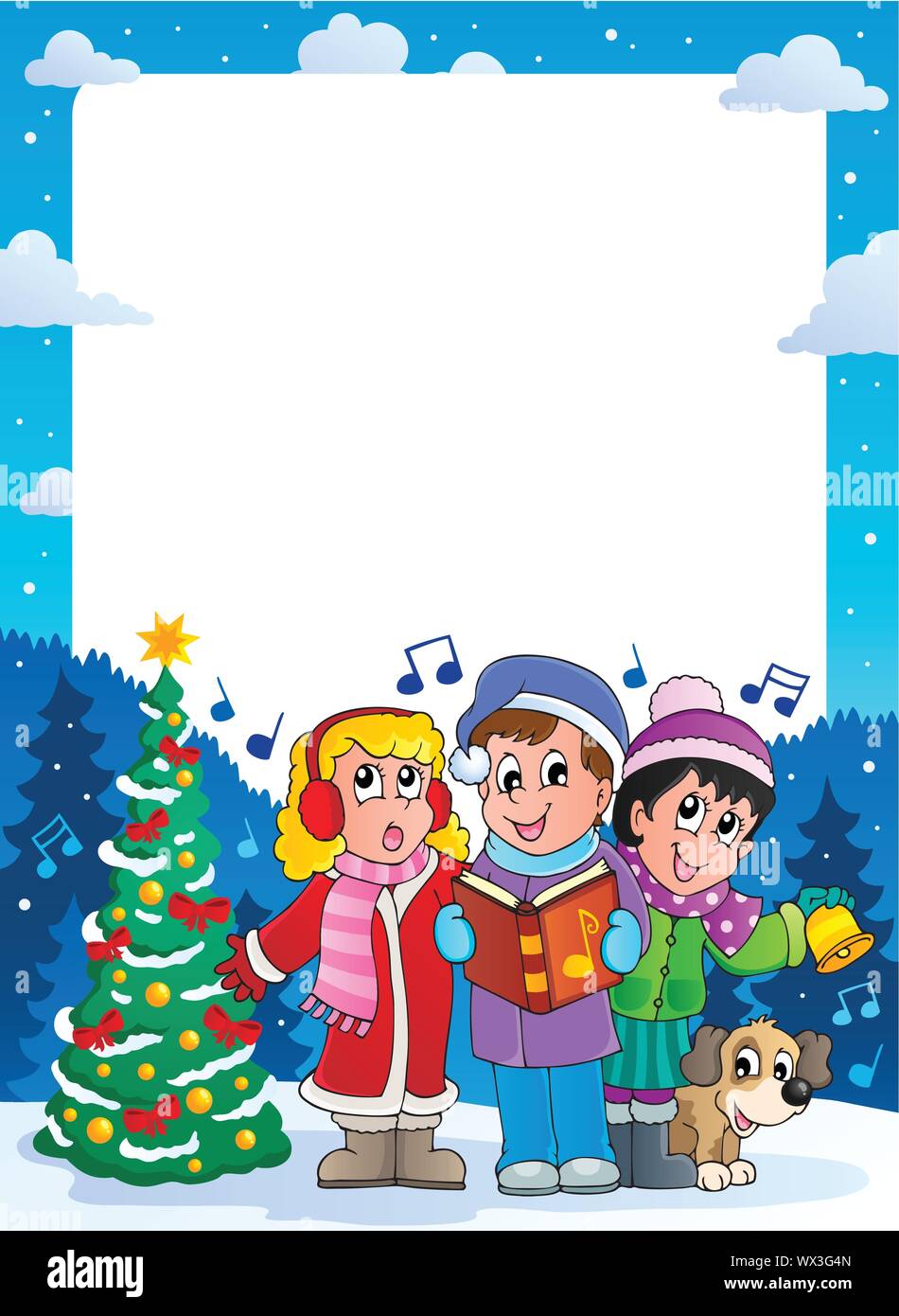 Christmas theme frame 9 Stock Vector Image & Art - Alamy