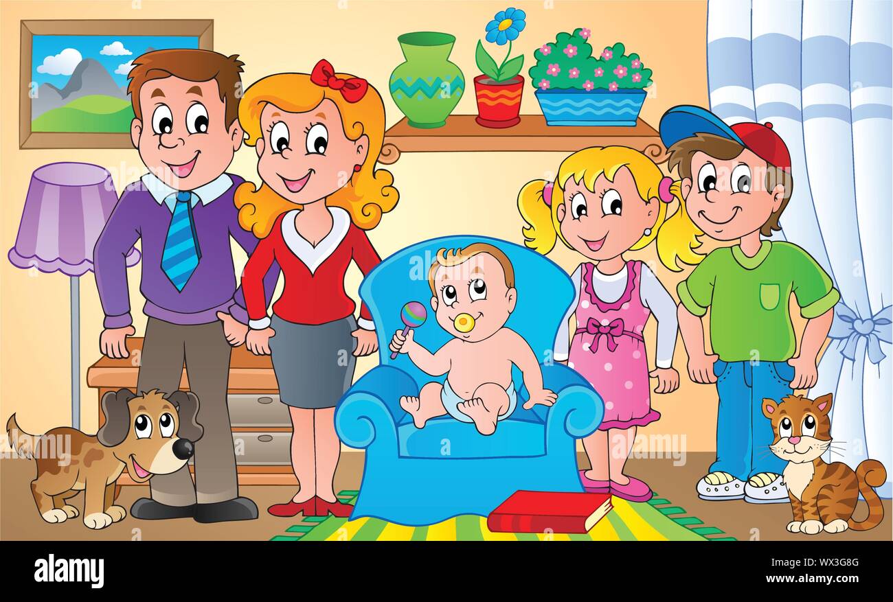Family theme image 1 Stock Vector Image & Art - Alamy
