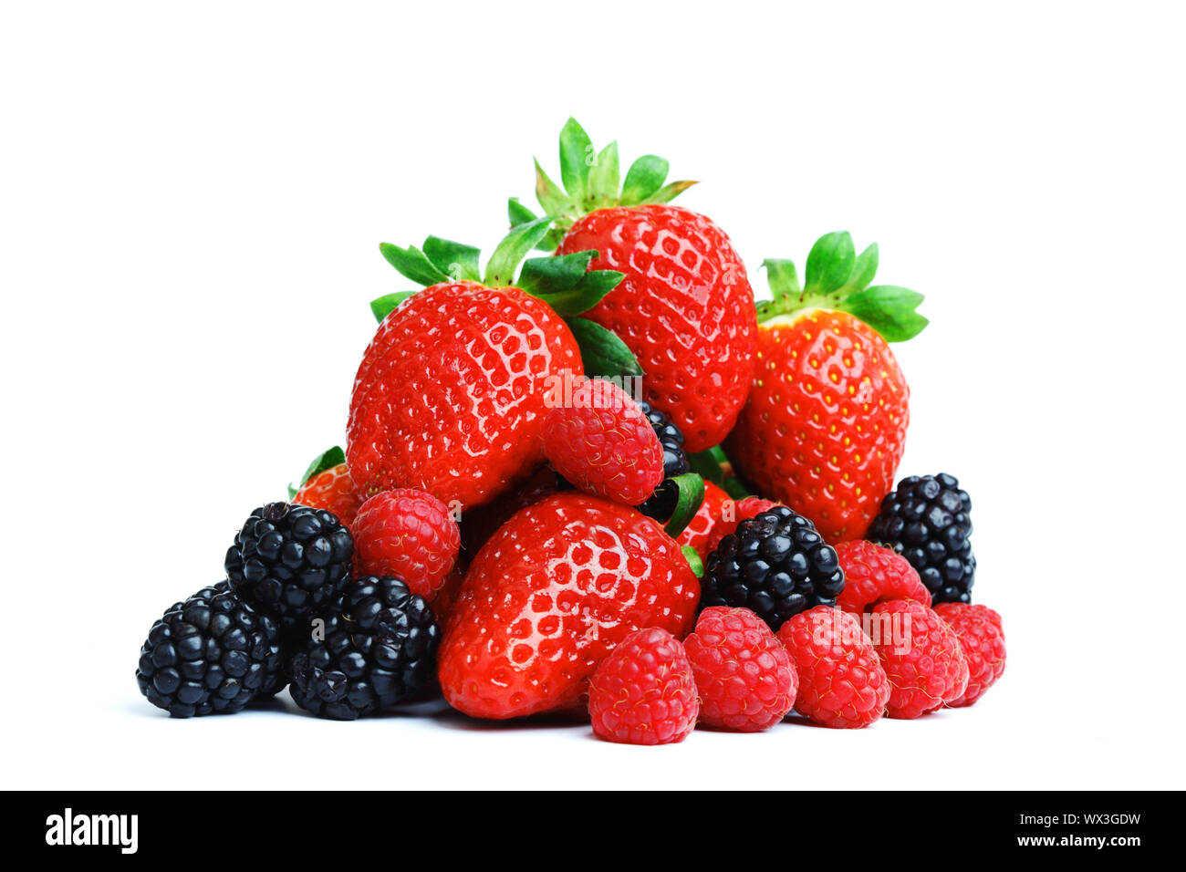 big berry pile isolated on white Stock Photo - Alamy
