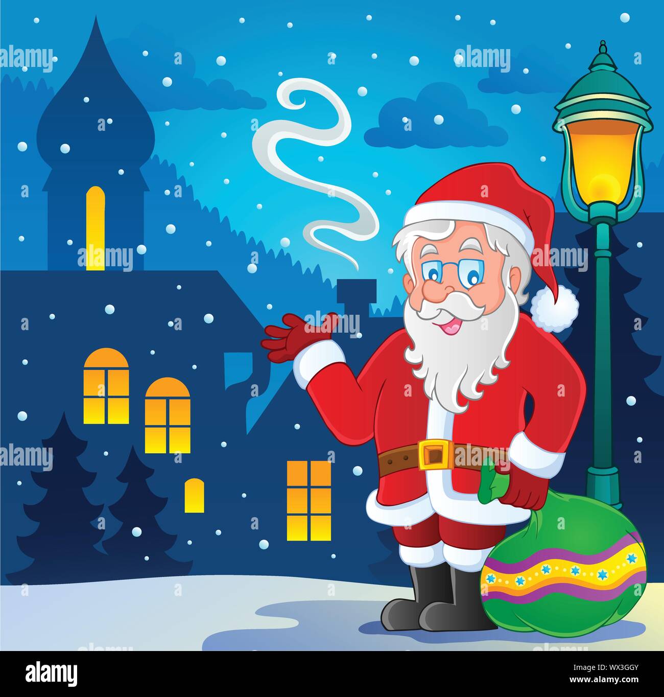 Santa Claus thematic image 7 Stock Vector Image & Art - Alamy