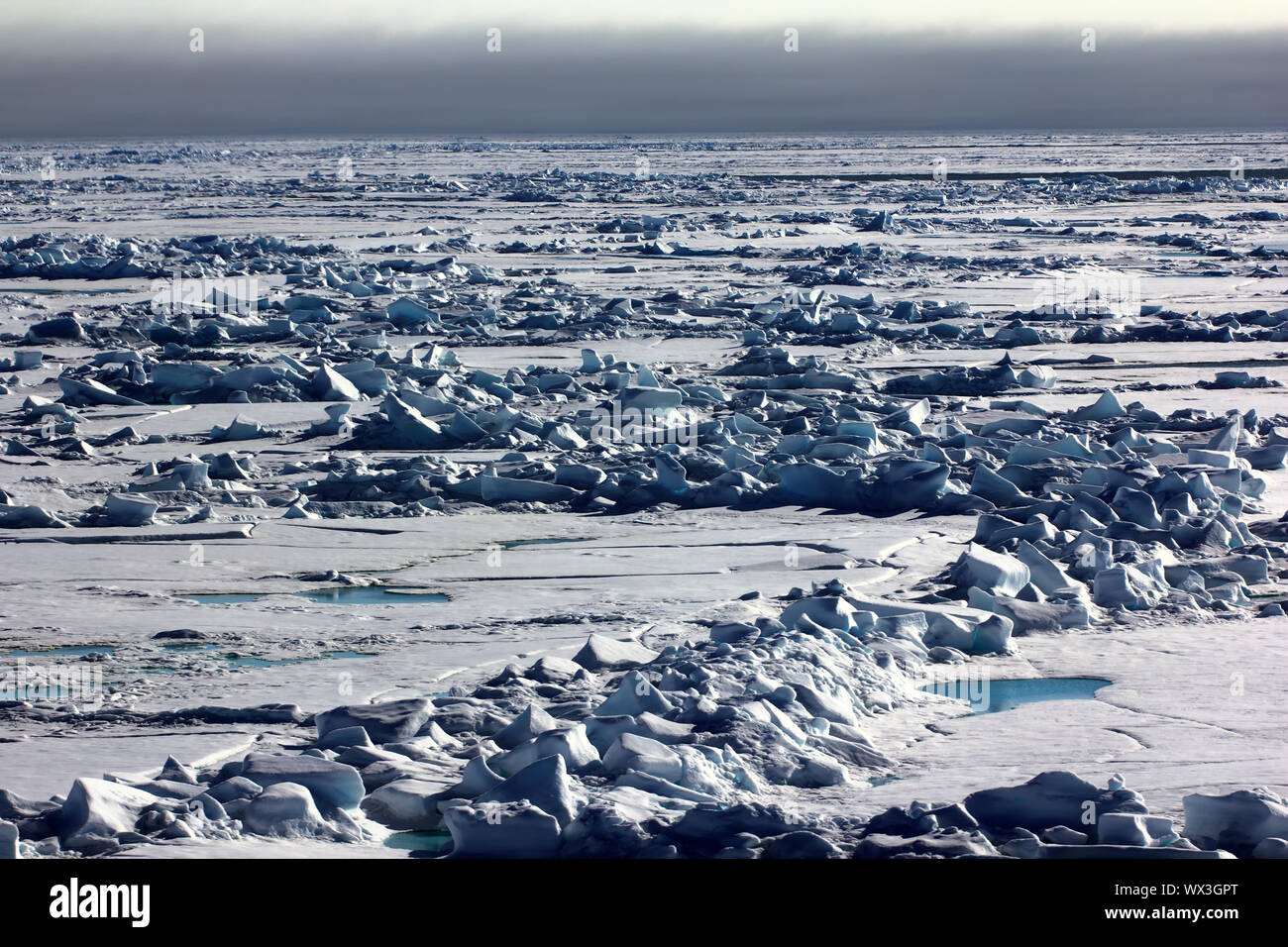 Pack ice near the North pole Stock Photo - Alamy