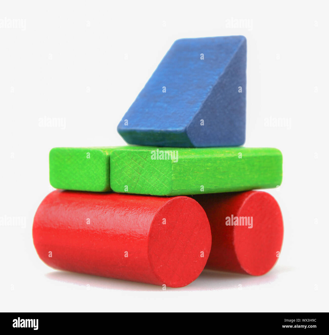 Coloured building blocks Cut Out Stock Images & Pictures - Alamy