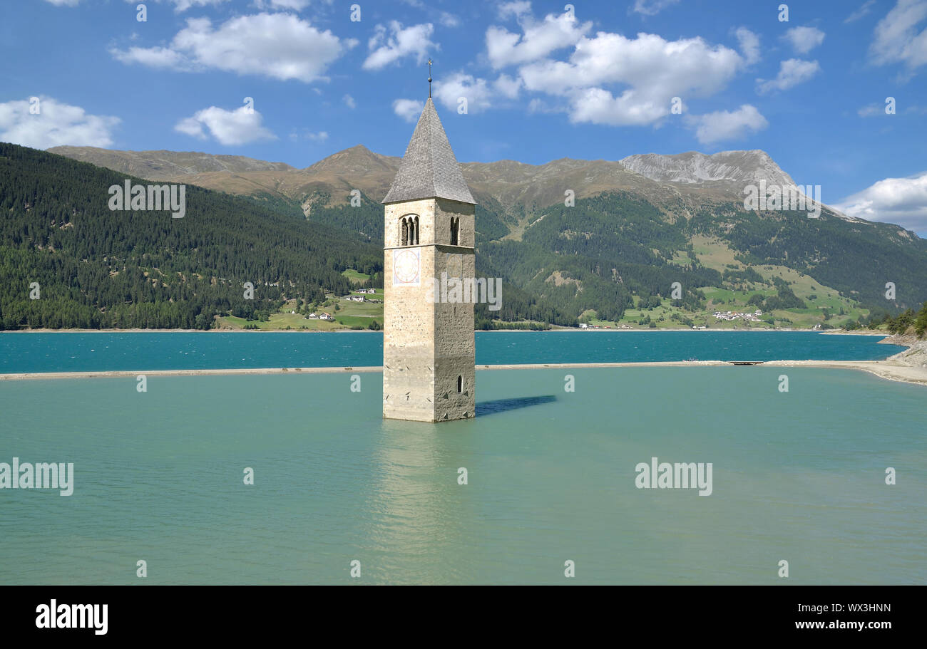 Resia lake reschensee hi-res stock photography and images - Alamy