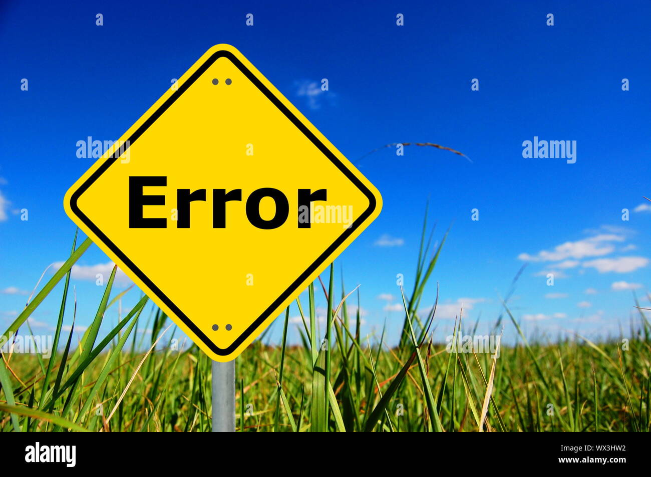 error sign showing computer or internet concept Stock Photo - Alamy