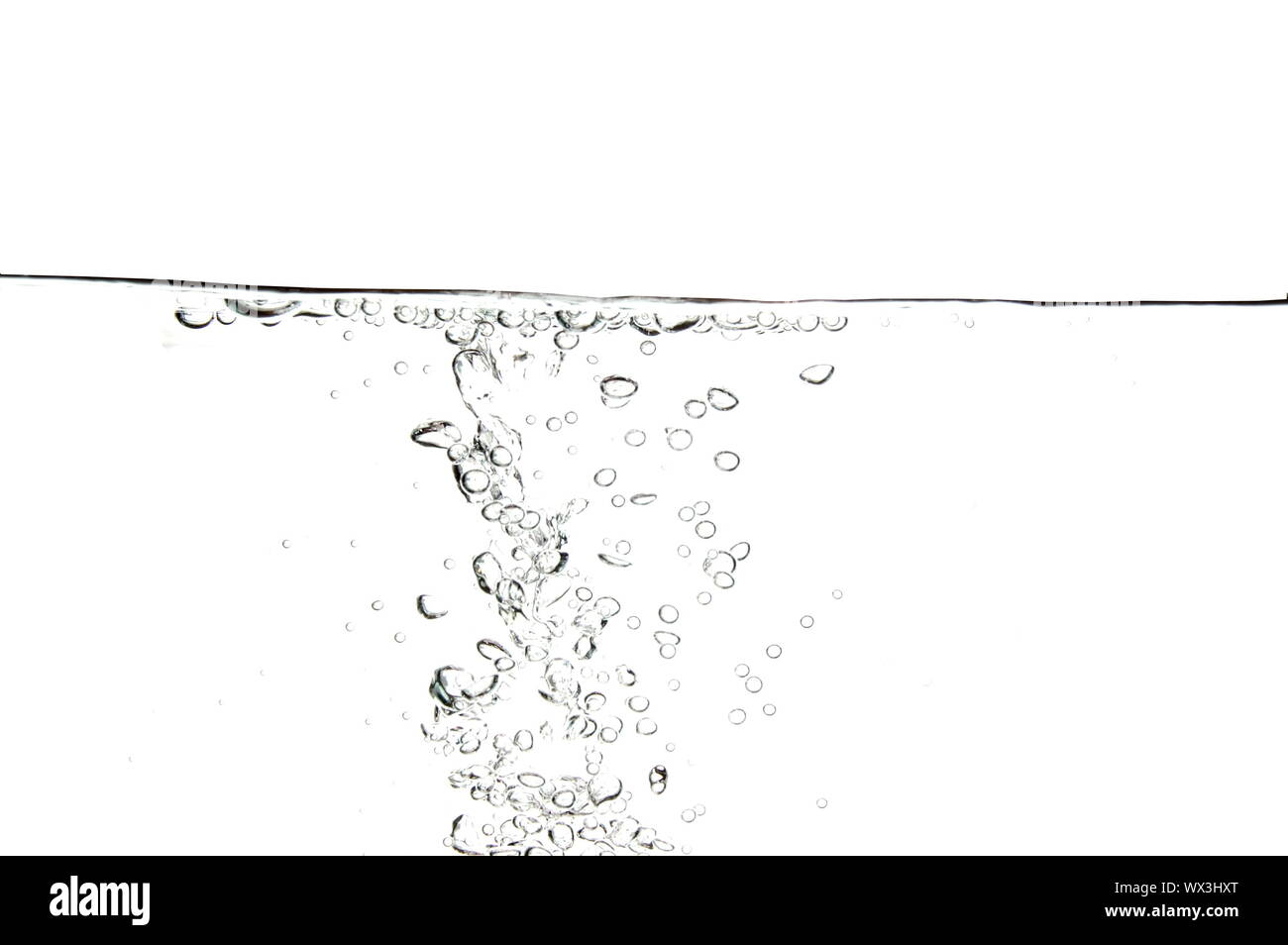 fresh and clean water with gas bubbles background Stock Photo - Alamy