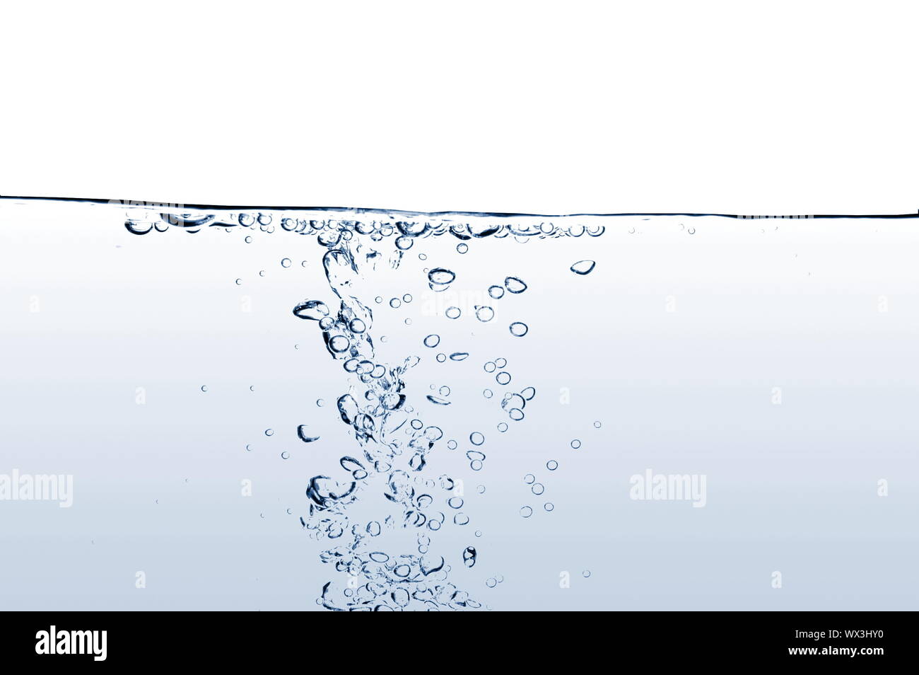 fresh and clean water with gas bubbles background Stock Photo - Alamy