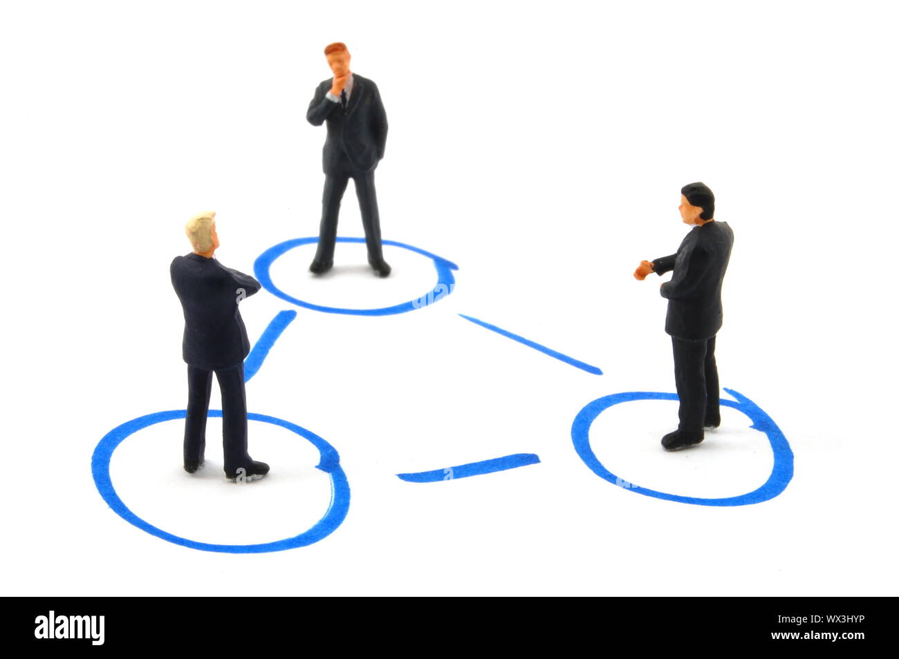 networking business man isolated on white background Stock Photo - Alamy