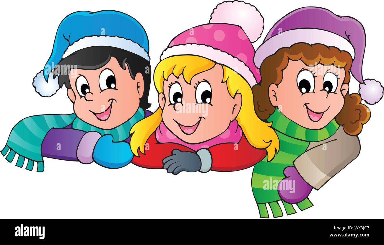 Winter person cartoon image 4 Stock Vector Image & Art - Alamy