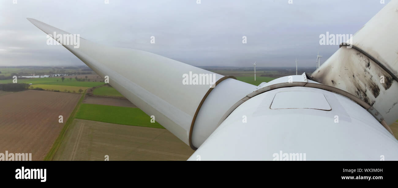 Tour of a windmill at 80 meters altitude Stock Photo - Alamy