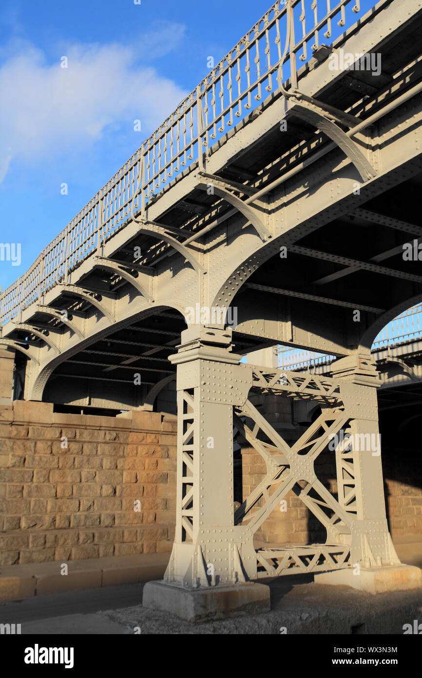 American old iron bridge on rivets Stock Photo - Alamy