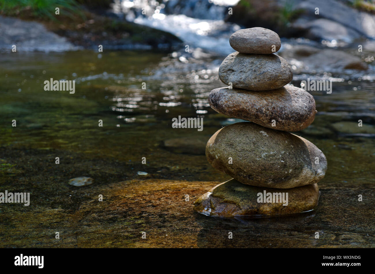 Zen pebbles water hi-res stock photography and images - Alamy