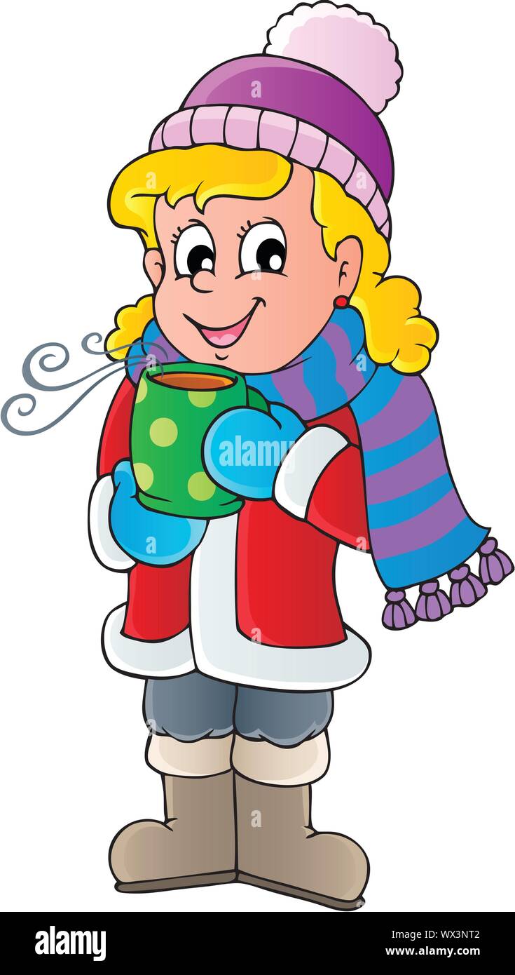 Winter person cartoon image 1 Stock Vector Image & Art - Alamy
