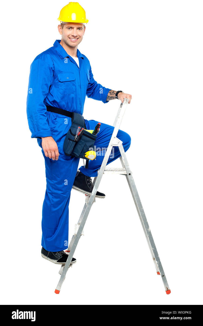 Engineer climbing Cut Out Stock Images & Pictures - Alamy