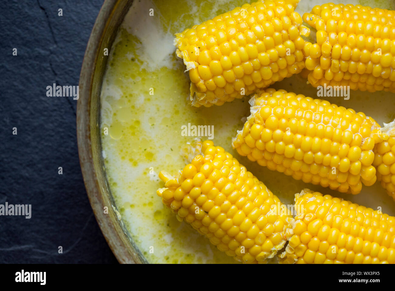 British corn on the cob that has been bought from a UK supermarket and ...