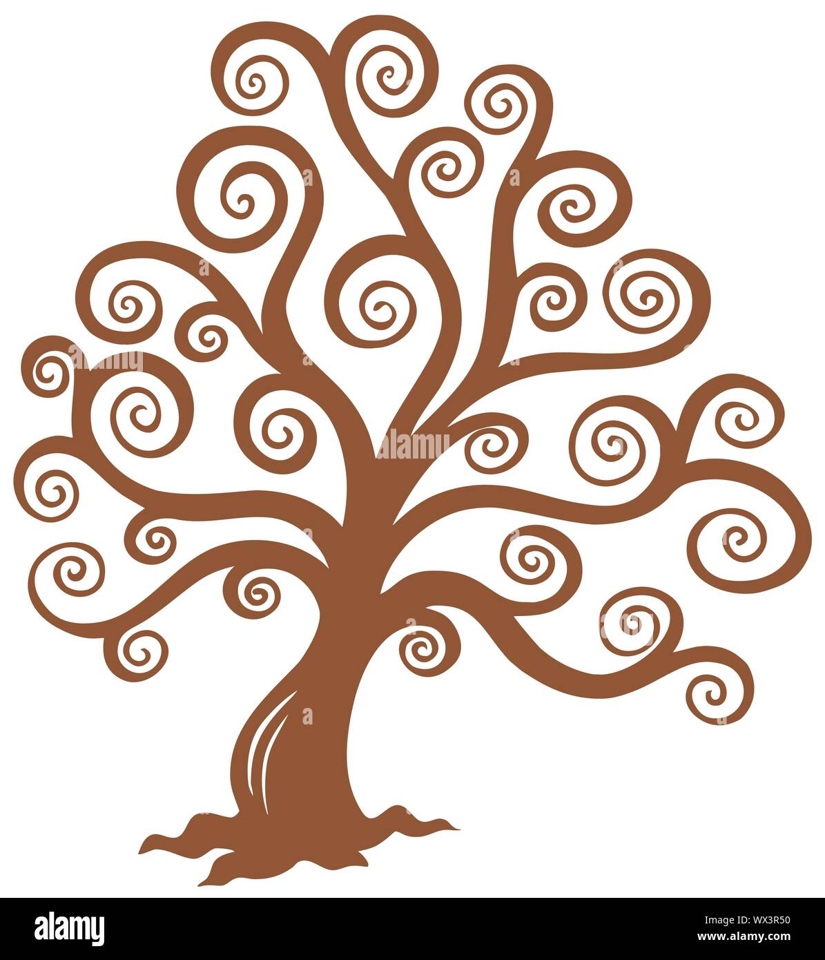 Stylized brown hi-res stock photography and images - Alamy